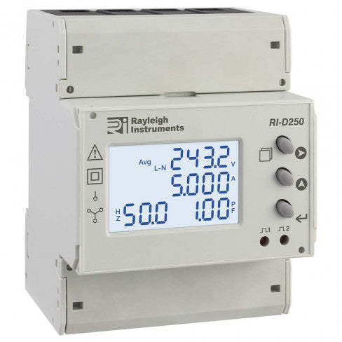 RI-D250 Three Phase Multifunction DIN Rail Energy Meter – SBS Digital