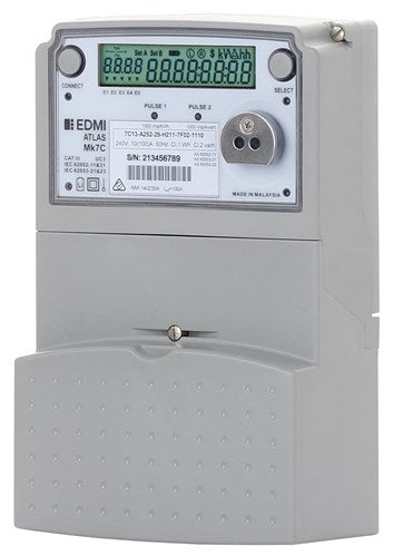 EDMI Mk7C - Single Phase Smart Meter with Disconnect and Reconnect Fea ...