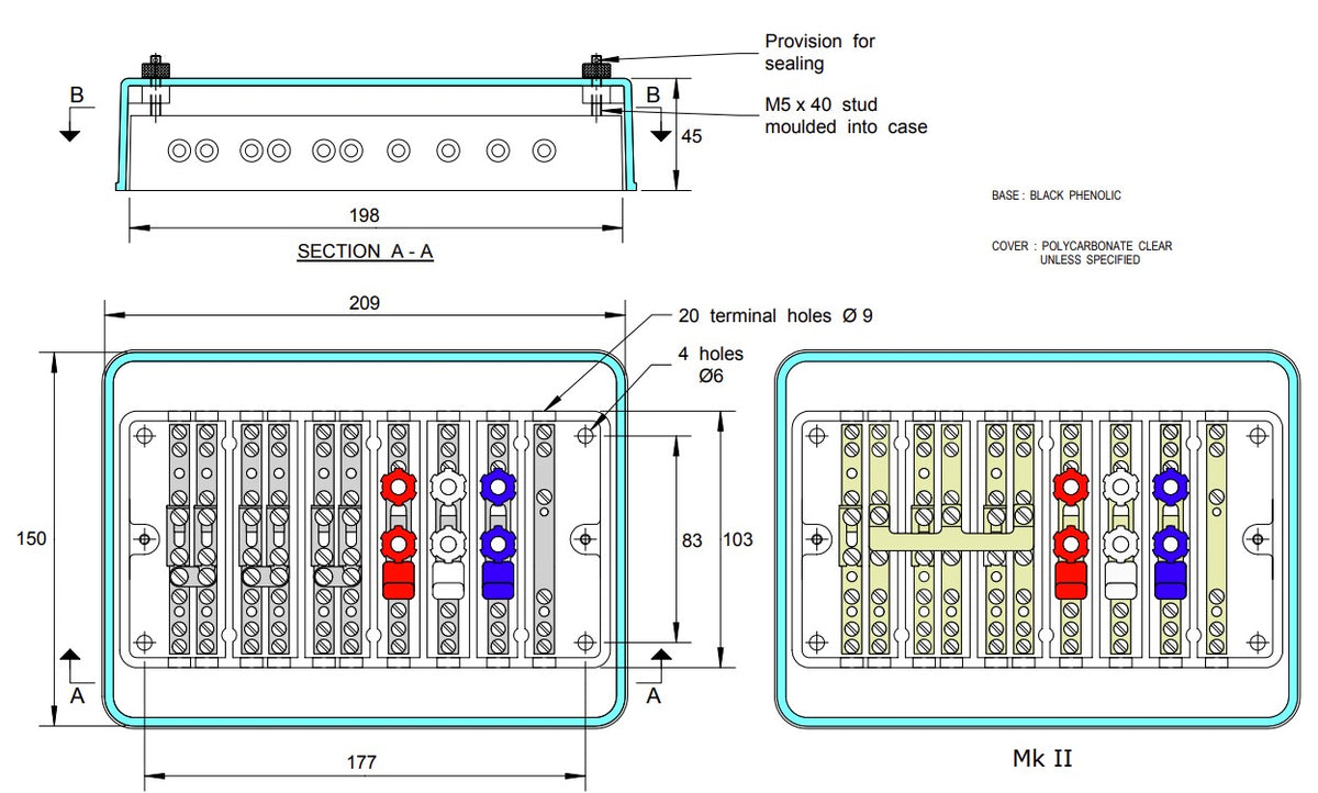 Mk1 CT Meter Test Block with E link – SBS Digital